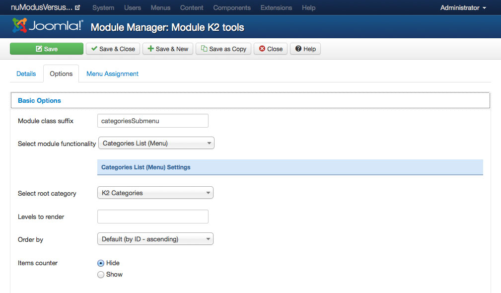 nuModusVersus - JoomlaWorks