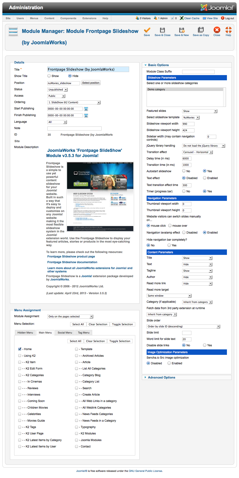 nuMovies - JoomlaWorks